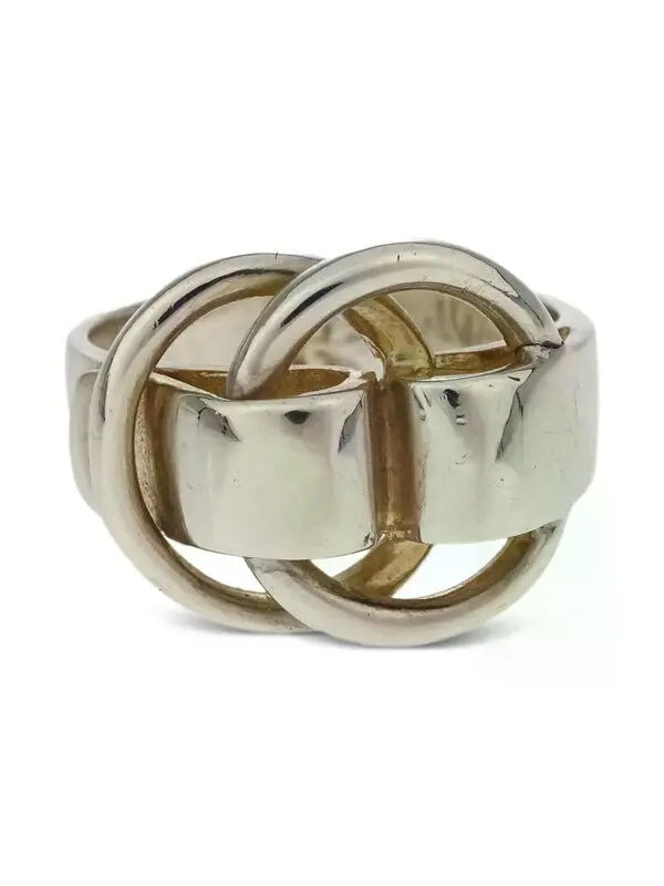 Hermès 1990-2000s Deux Anneaux Ring - Silver