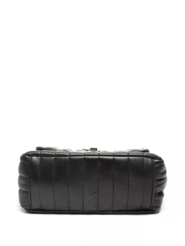 Balenciaga Monaco Quilted Logo-plaque Shoulder Bag - Black