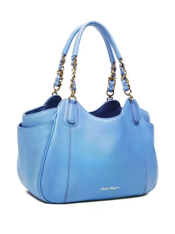 FERRAGAMO Melinda Chain-handle Leather Handbag