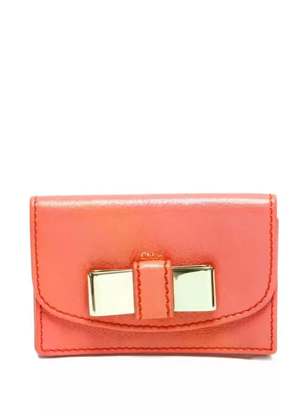 Chloé 2000s Ribbon Cardholder - Orange
