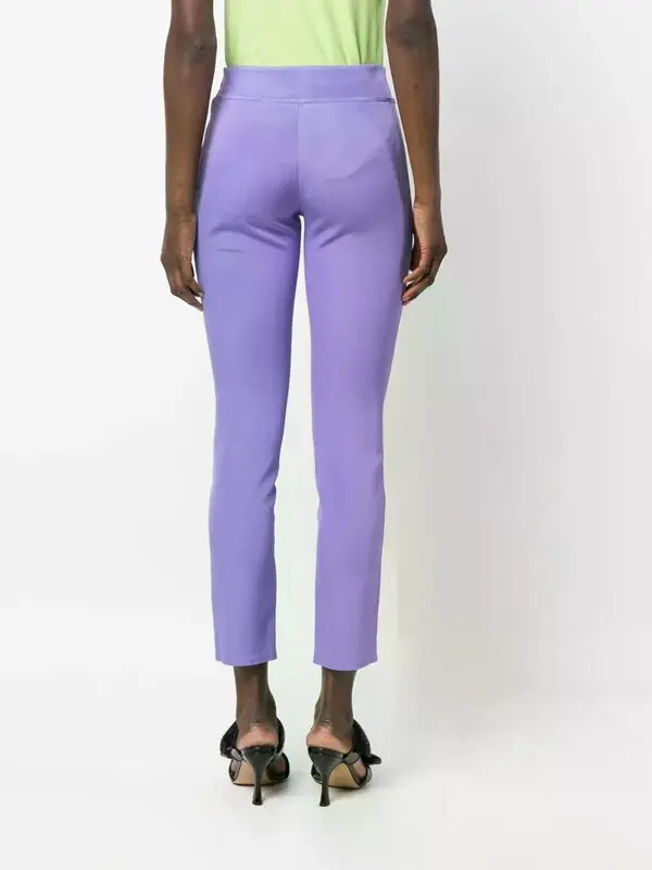 Versace 2000s Logo-plaque High-waisted Leggings