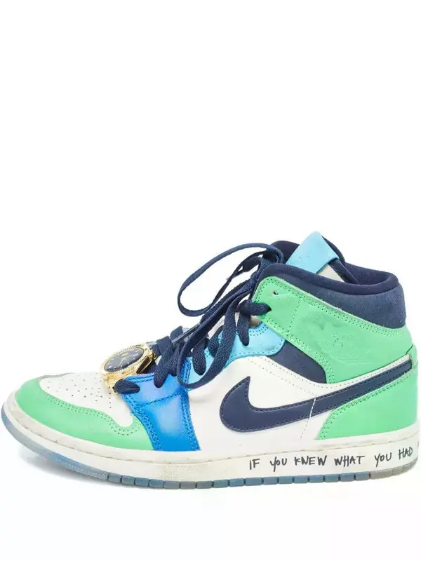 Nike Air Jordan X Melody Ehsani 1 Mid Fearless Sneakers