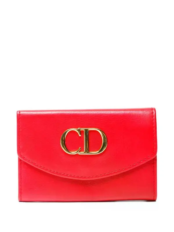 Dior 2000s Leather Key Case - Red