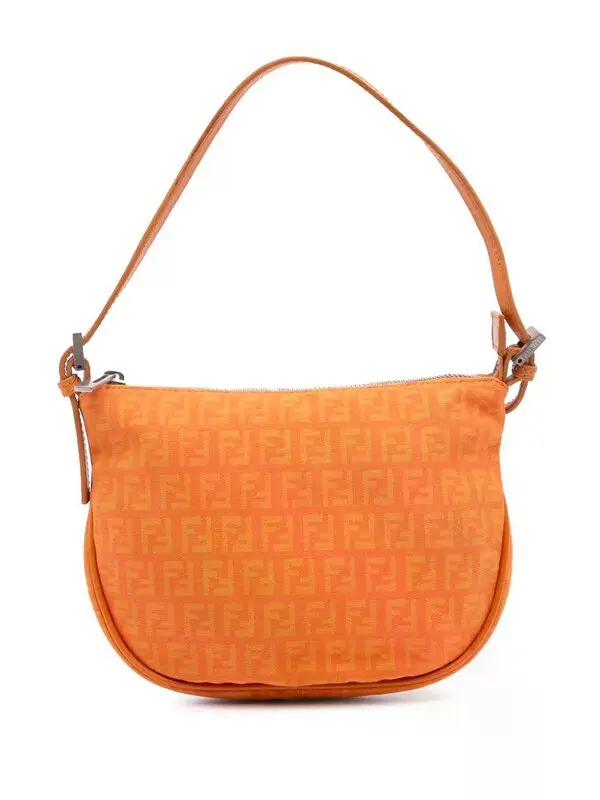 Fendi 2000-2010 Zucchino Canvas Hobo Shoulder Bag