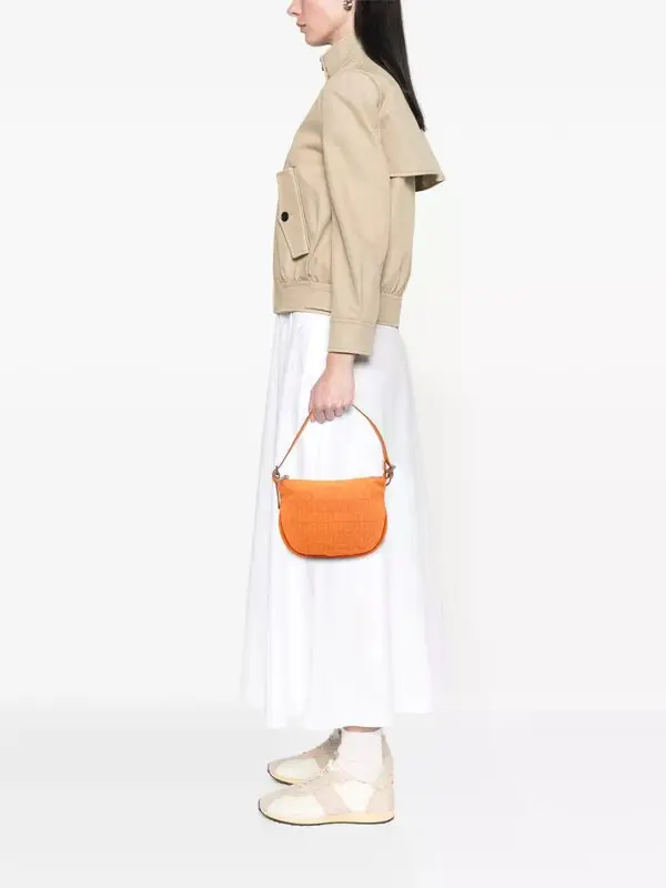 Fendi 2000-2010 Zucchino Canvas Hobo Shoulder Bag
