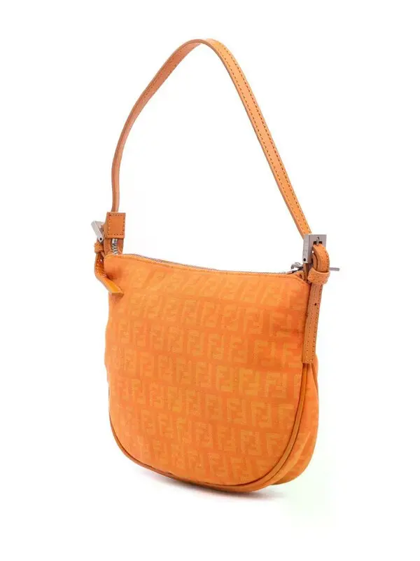 Fendi 2000-2010 Zucchino Canvas Hobo Shoulder Bag