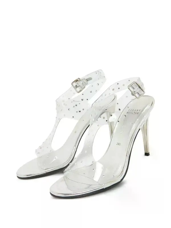 STUART WEITZMAN Rhinestone Embellished Sandals