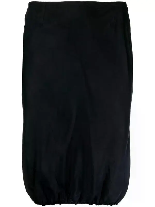 Prada 2000s Ruched Silk Skirt