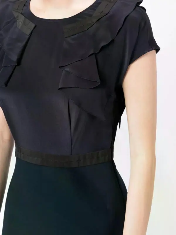 Miu Miu A-line Dress With Ruffle Detailing