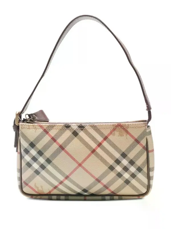 Burberry 1990-2000s Check Shoulder Bag