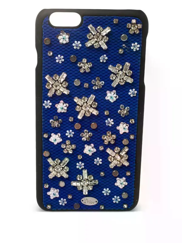 Dior Crystal-embellished Iphone 6 Case - Blue
