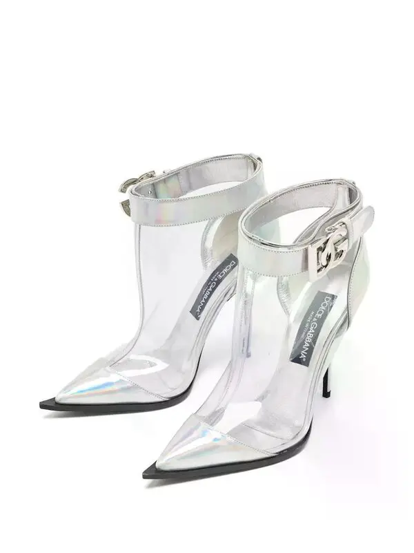 Dolce & Gabbana 110mm Pointed-toe Clear Ankle Boots