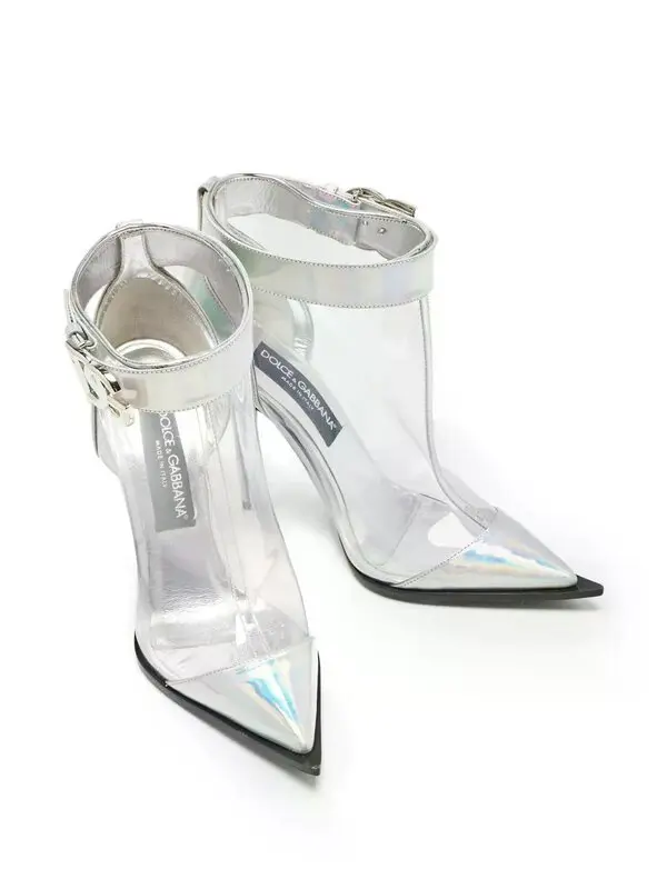 Dolce & Gabbana 110mm Pointed-toe Clear Ankle Boots