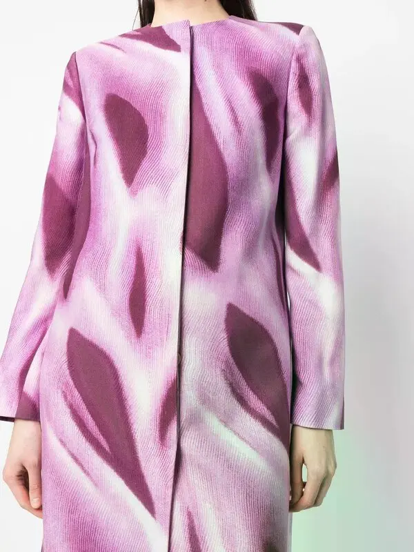 Versace 1990s Printed Round-neck Coat