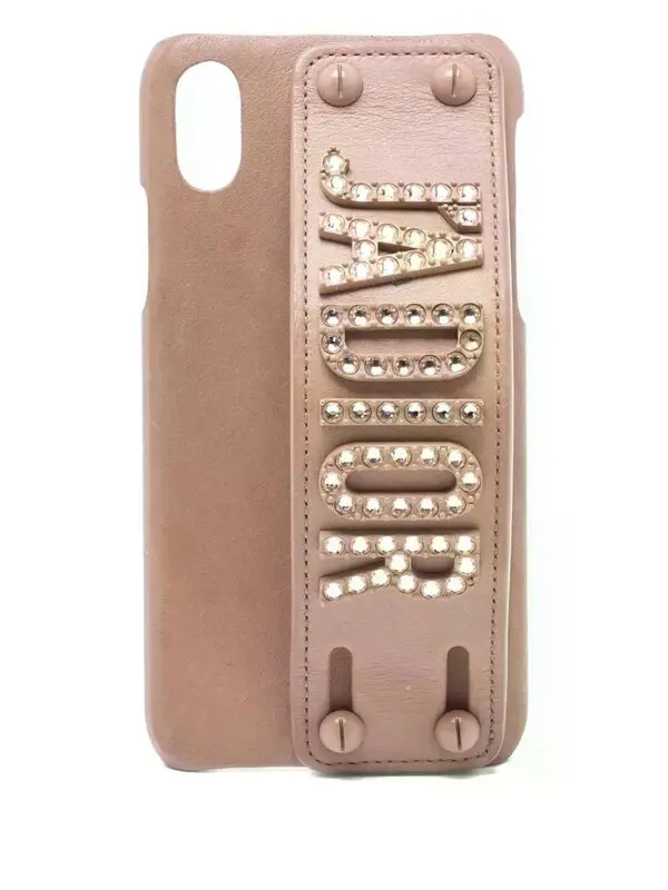 Dior J'adior Leather Iphone X Case - Neutrals
