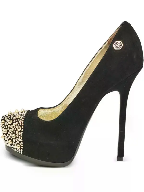Philipp Plein 120mm Studded Platform Pumps