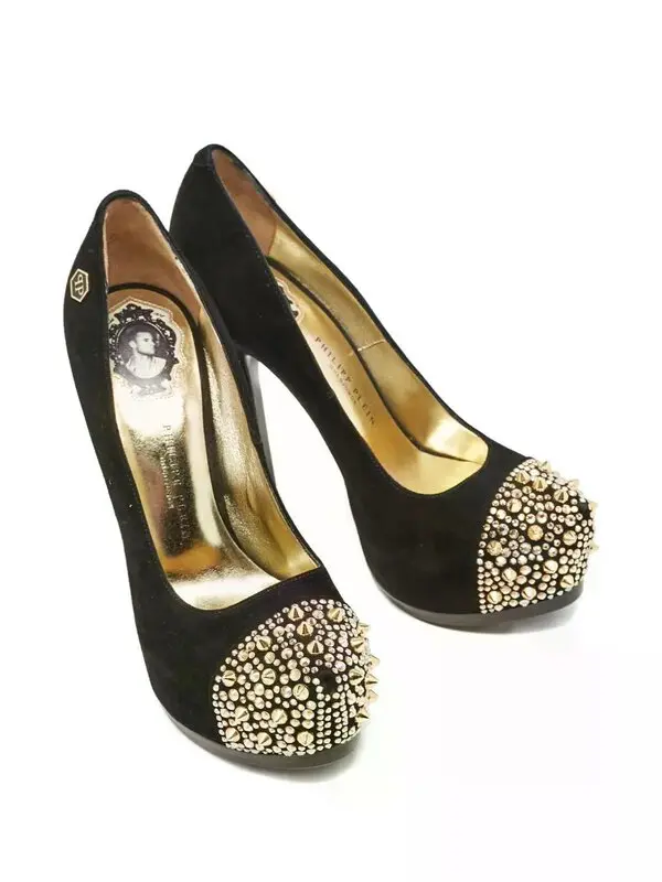 Philipp Plein 120mm Studded Platform Pumps