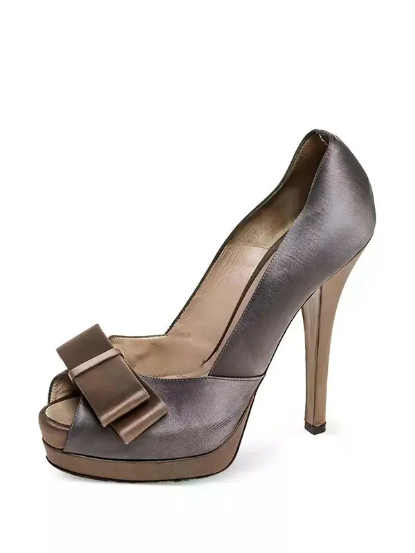 Fendi 145mm Bow-embellished Platform Pumps