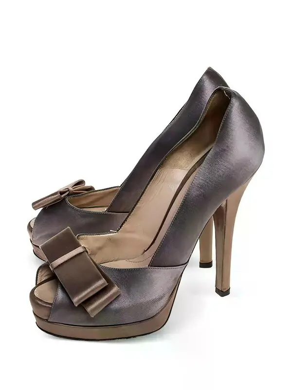 Fendi 145mm Bow-embellished Platform Pumps