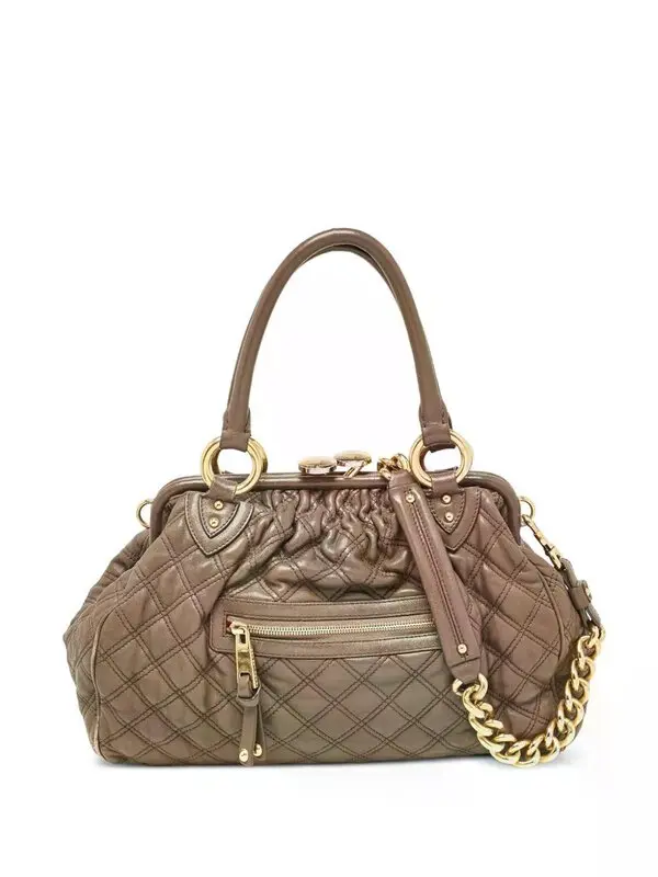 Marc Jacobs Quilted Leather Tote Bag - Brown