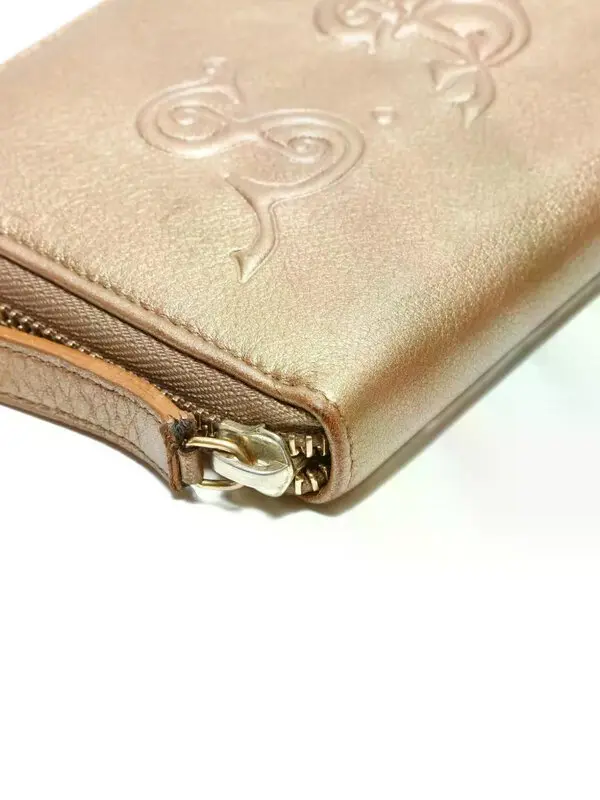 BVLGARI Embossed Leather Wallet