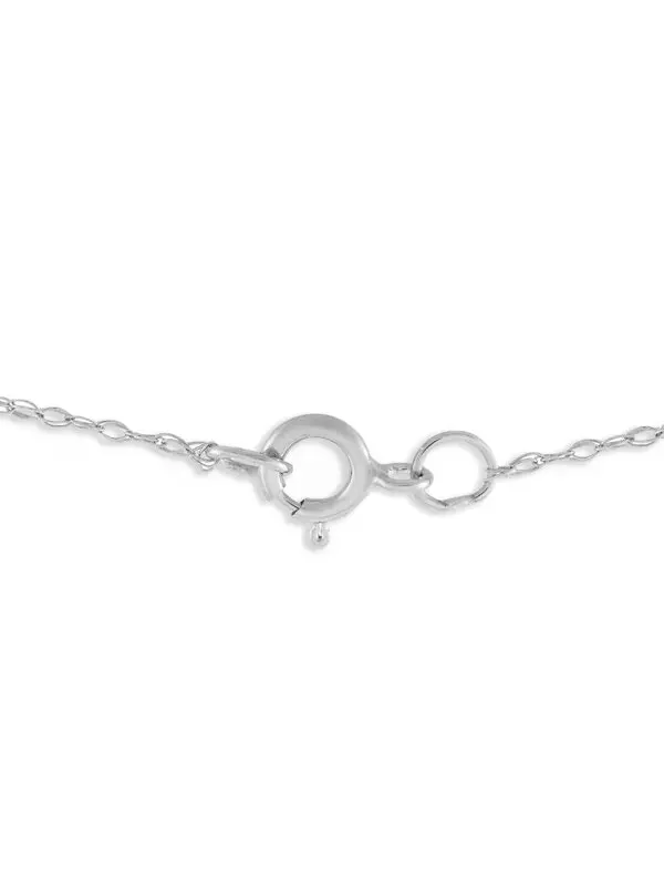LB EXCLUSIVE 14k White Gold Diamond And Amethyst Necklace