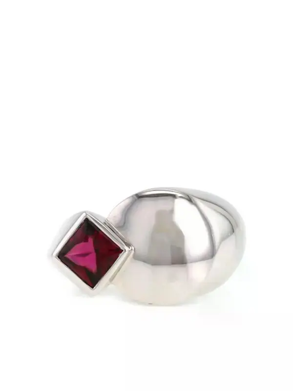 FRED 18kt White Gold Modern Tourmaline Ring - Silver