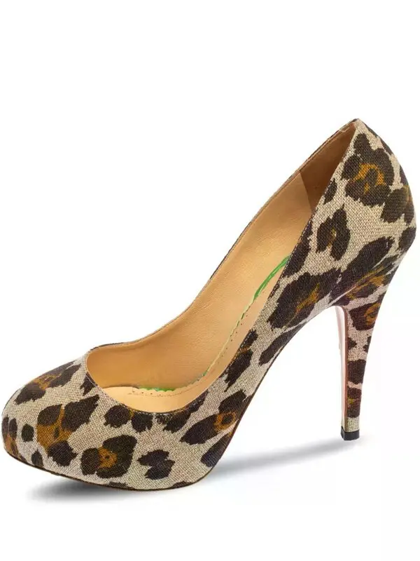 CHARLOTTE OLYMPIA 120mm Leopard-print Platform Pumps