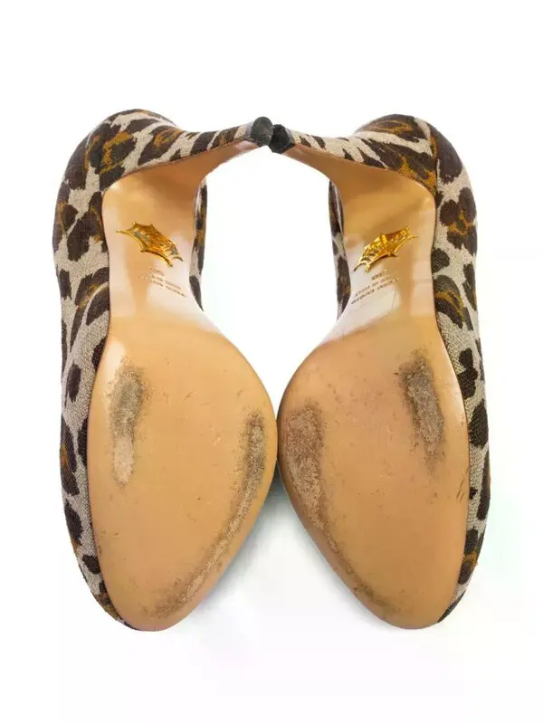 CHARLOTTE OLYMPIA 120mm Leopard-print Platform Pumps