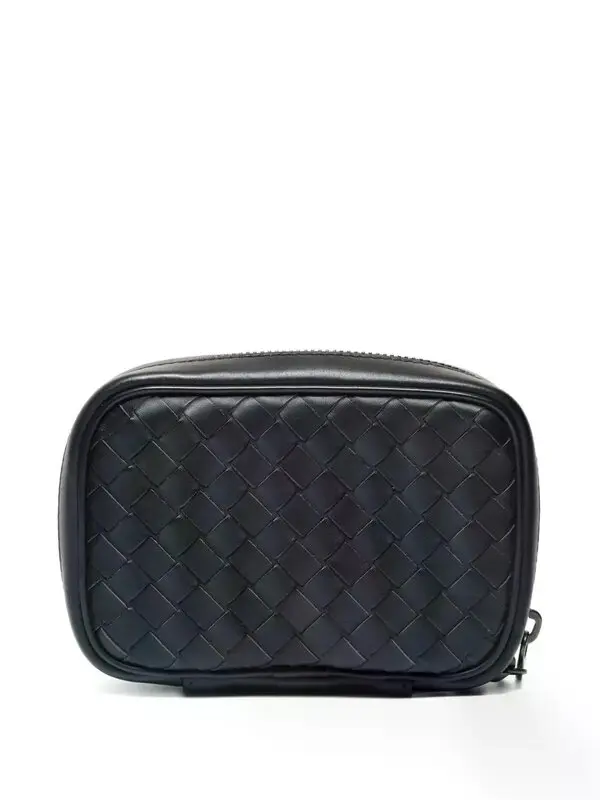 Bottega Veneta 2012-2024intrecciato Zip Jewelry Pouch - Black