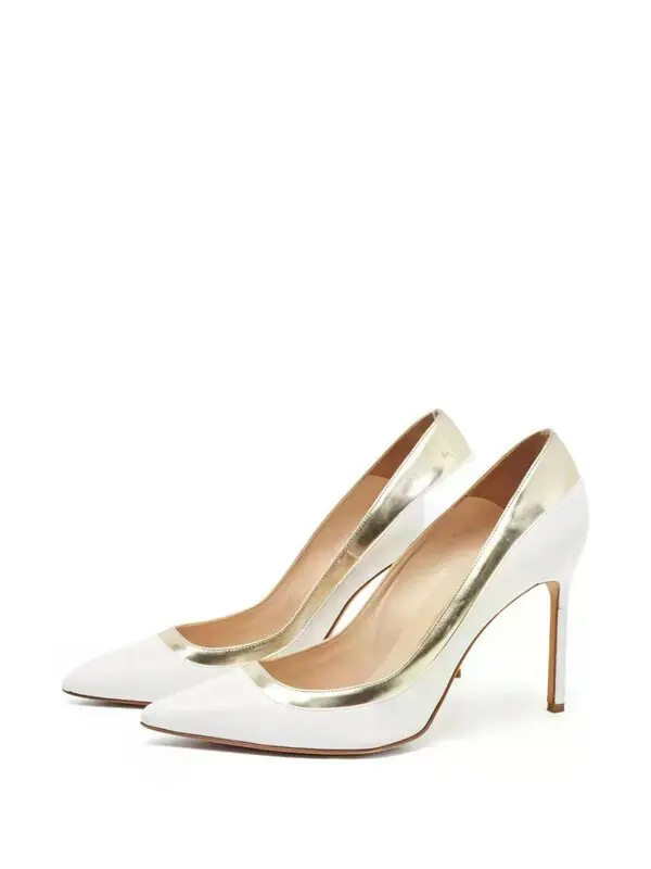 Manolo Blahnik 100mm Leather Pumps