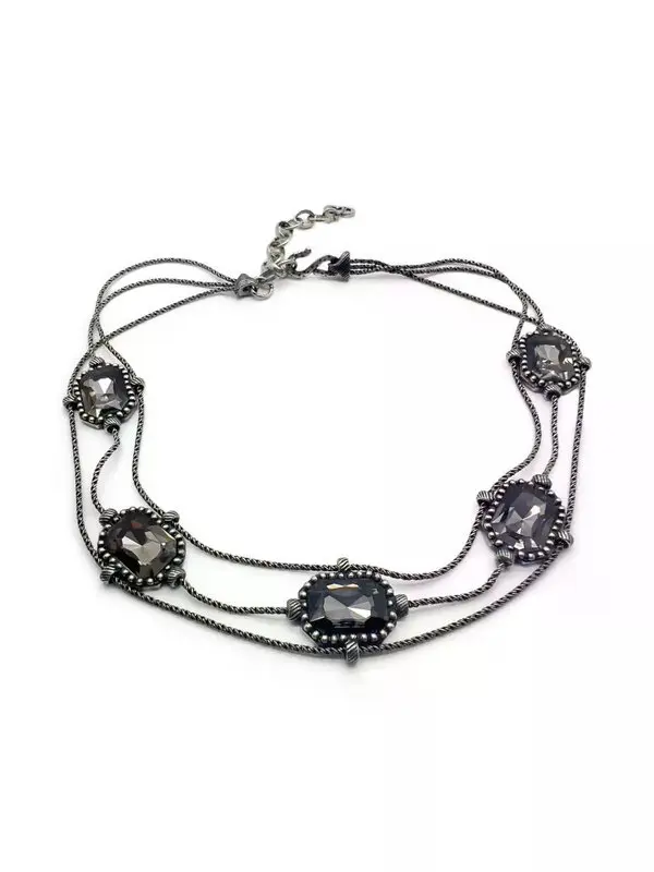 Dior 2000s Crystal-embellished Choker - Grey