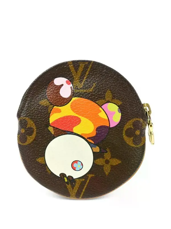 LOUIS VUITTON X Takashi Murakami 2004 Monogram Panda Coin Wallet