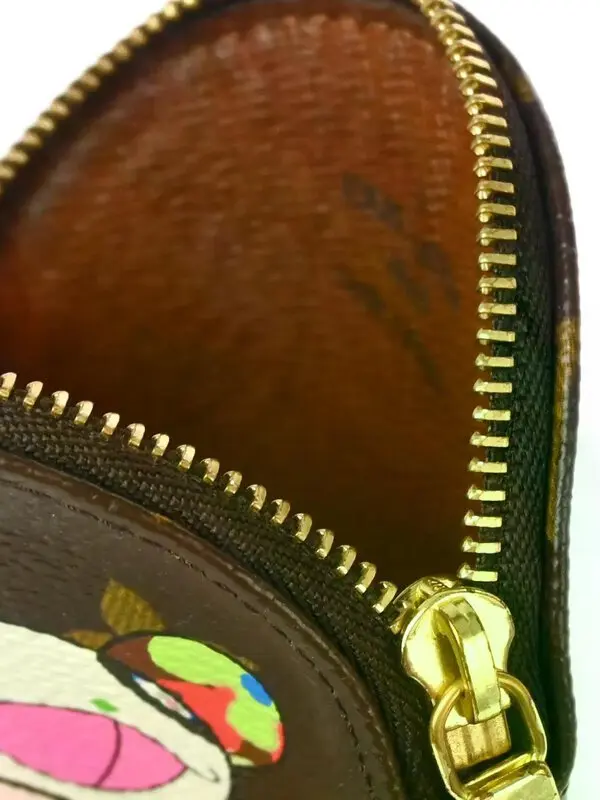 LOUIS VUITTON X Takashi Murakami 2004 Monogram Panda Coin Wallet