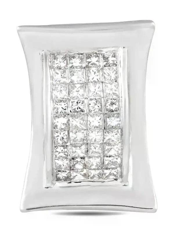 LB EXCLUSIVE 14k White Gold Diamond Pendant - Silver