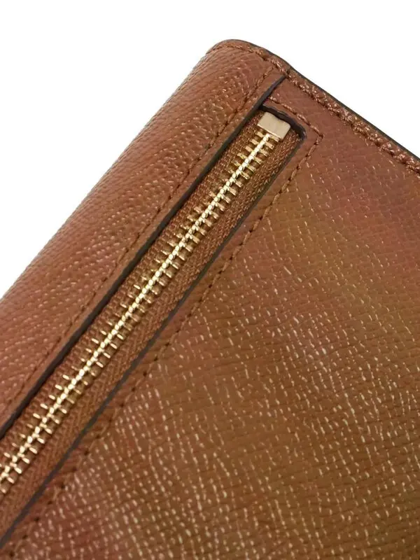 COACH VINTAGE Pre-owned Saffiano Leather Flap Wallet