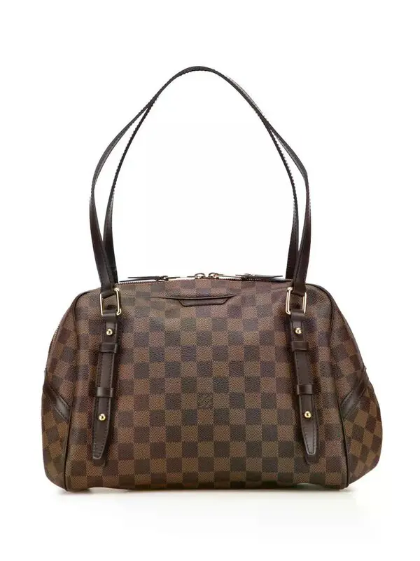 LOUIS VUITTON 2010 Damier Ebene Rivington Gm Shoulder Bag