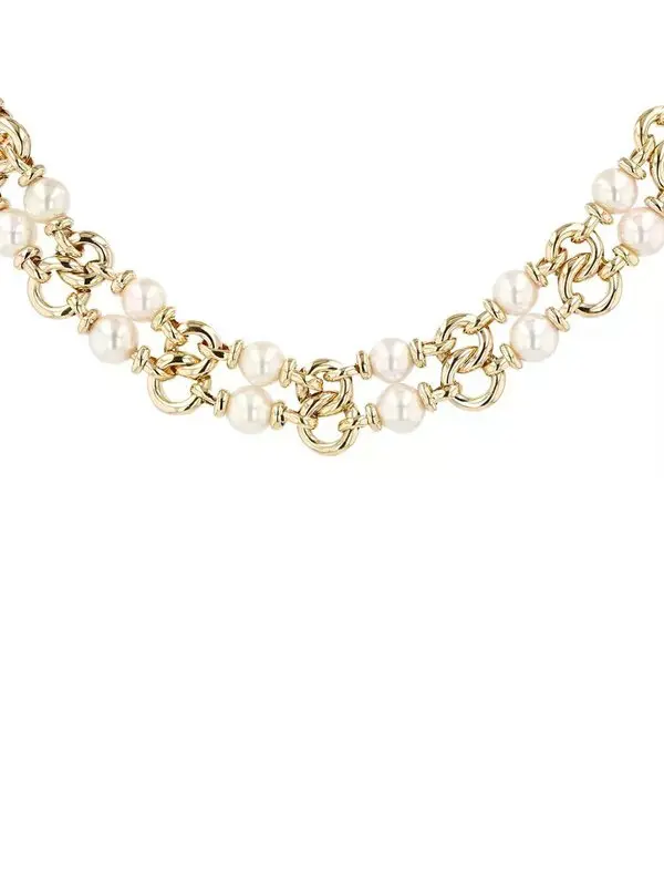 BVLGARI 1980s Akoya Pearl And Yellow Necklace - Gold