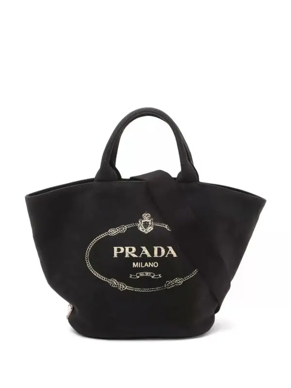 Prada 2010s Logo-print Top-handle Handbag
