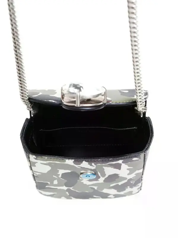 Miu Miu 2010-2020s Camouflage-pattern Crystal-embellished Phone Case