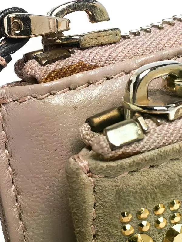 Valentino Garavani Stud-embellished Leather Clutch