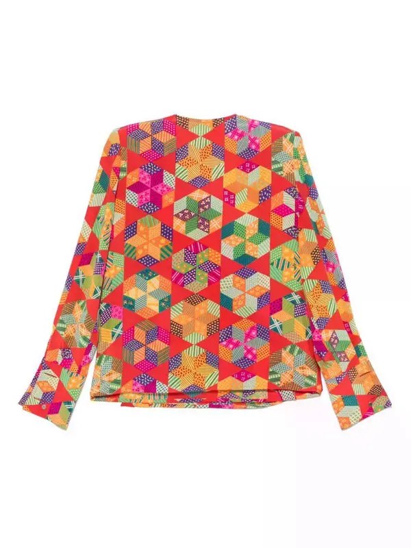 Valentino Garavani 1980s Printed Blouse
