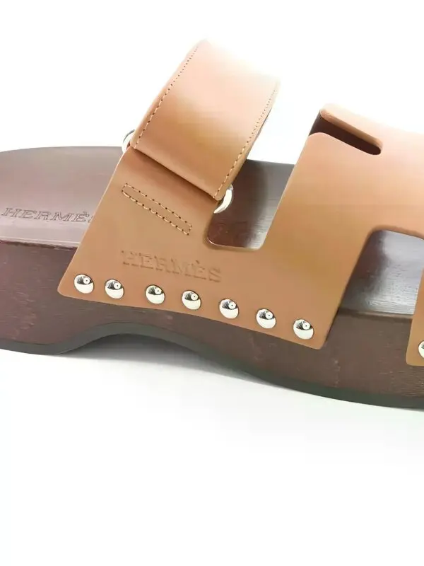 Hermès Kos Stud-detail Platform Sandals
