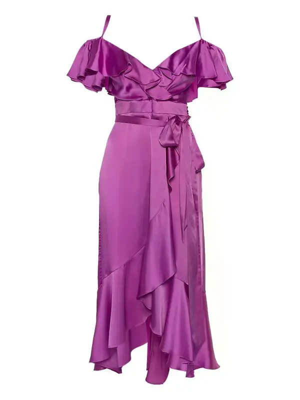 TEMPERLEY LONDON Ruffled Wrap Dress