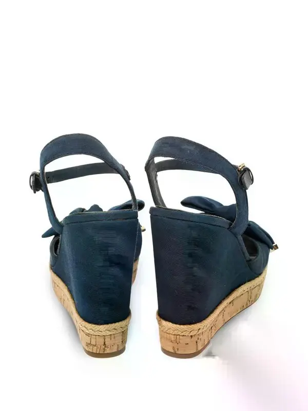 Tory Burch 115mm Bow-detail Wedge Sandals