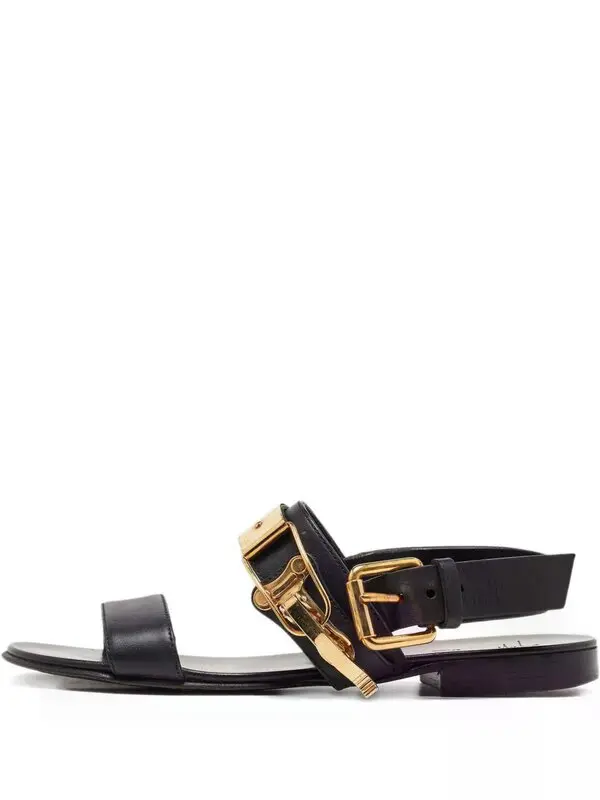 GIUSEPPE ZANOTTI Buckle-detail Flat Sandals