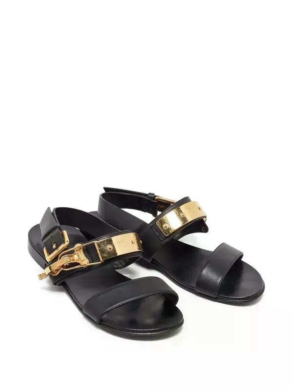 GIUSEPPE ZANOTTI Buckle-detail Flat Sandals