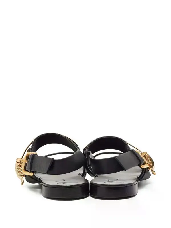 GIUSEPPE ZANOTTI Buckle-detail Flat Sandals