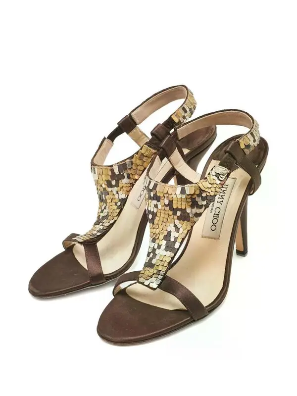 JIMMY CHOO 110mm Sequinned Sandals