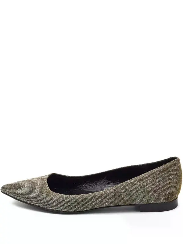 Saint Laurent Lurex Detailing Ballet Flats